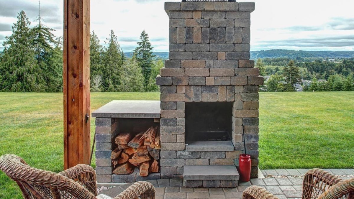 Outside Wood Burning Fireplaces Escea EK1250 Outdoor Wood Fireplace